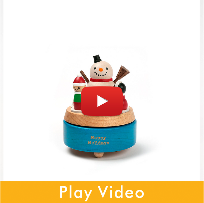 Wooden Music Box with Snowman | Wooderful Life | ShopMusicBox.com